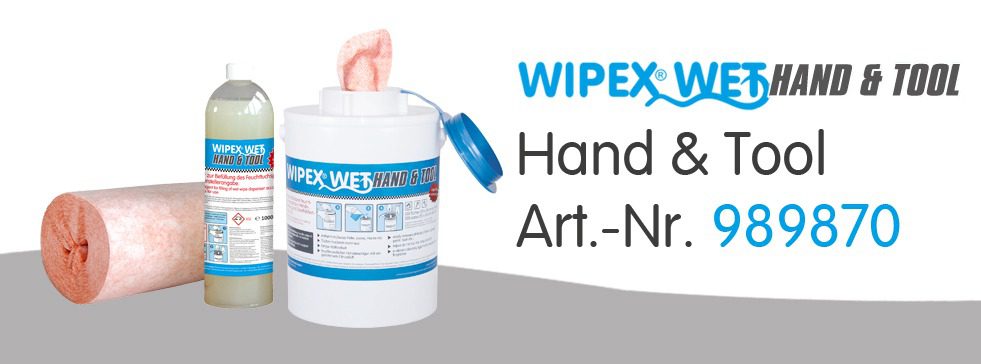 WIPEX ® WET Hand & Tool - Nordvlies Hygiene